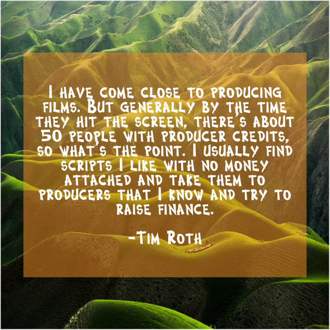 Tim Roth – I have come close to… - Success Manifestation Secrets