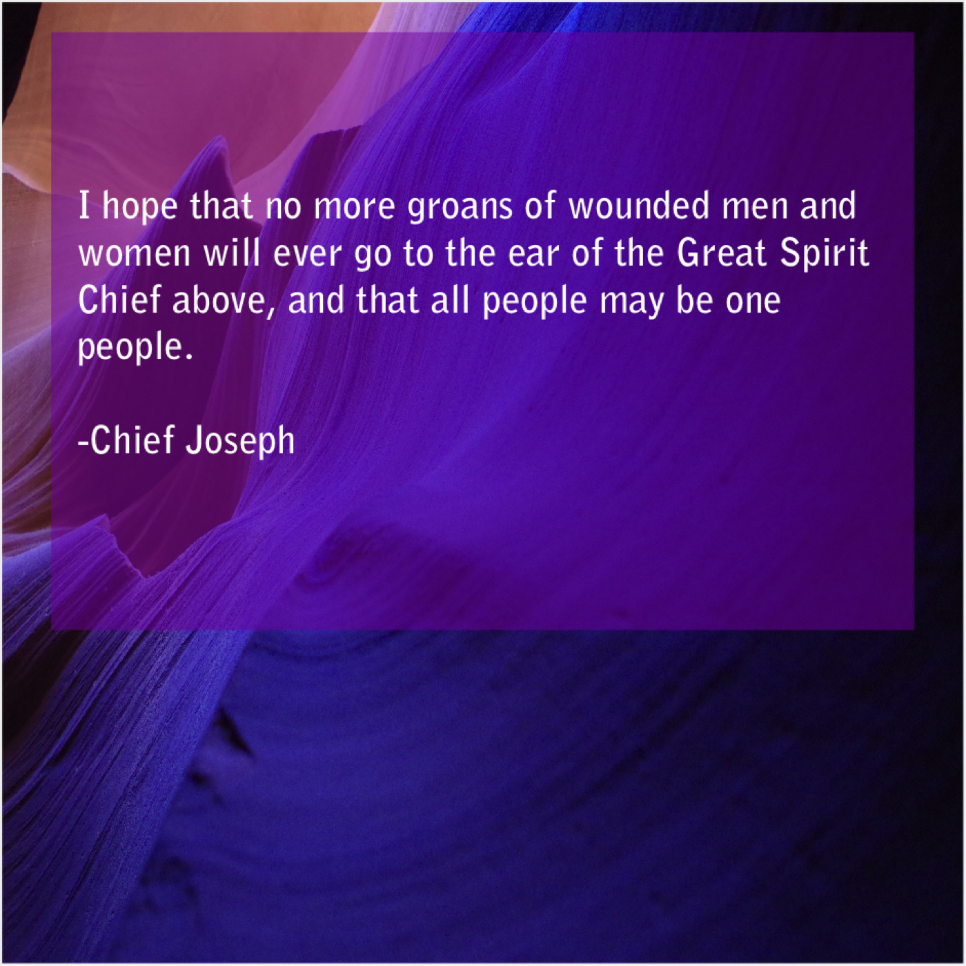 Chief Joseph – I hope that no more… – Success Manifestation Secrets