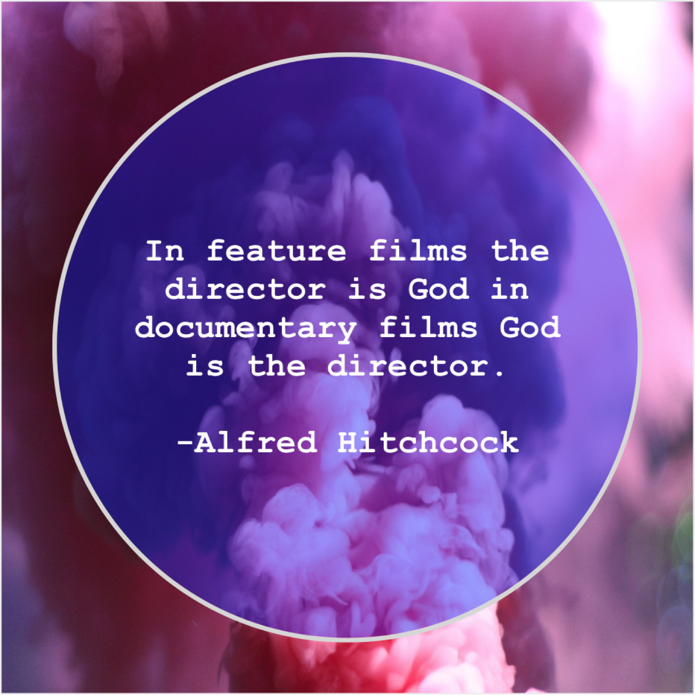 Alfred Hitchcock – In feature films the director… – Success ...