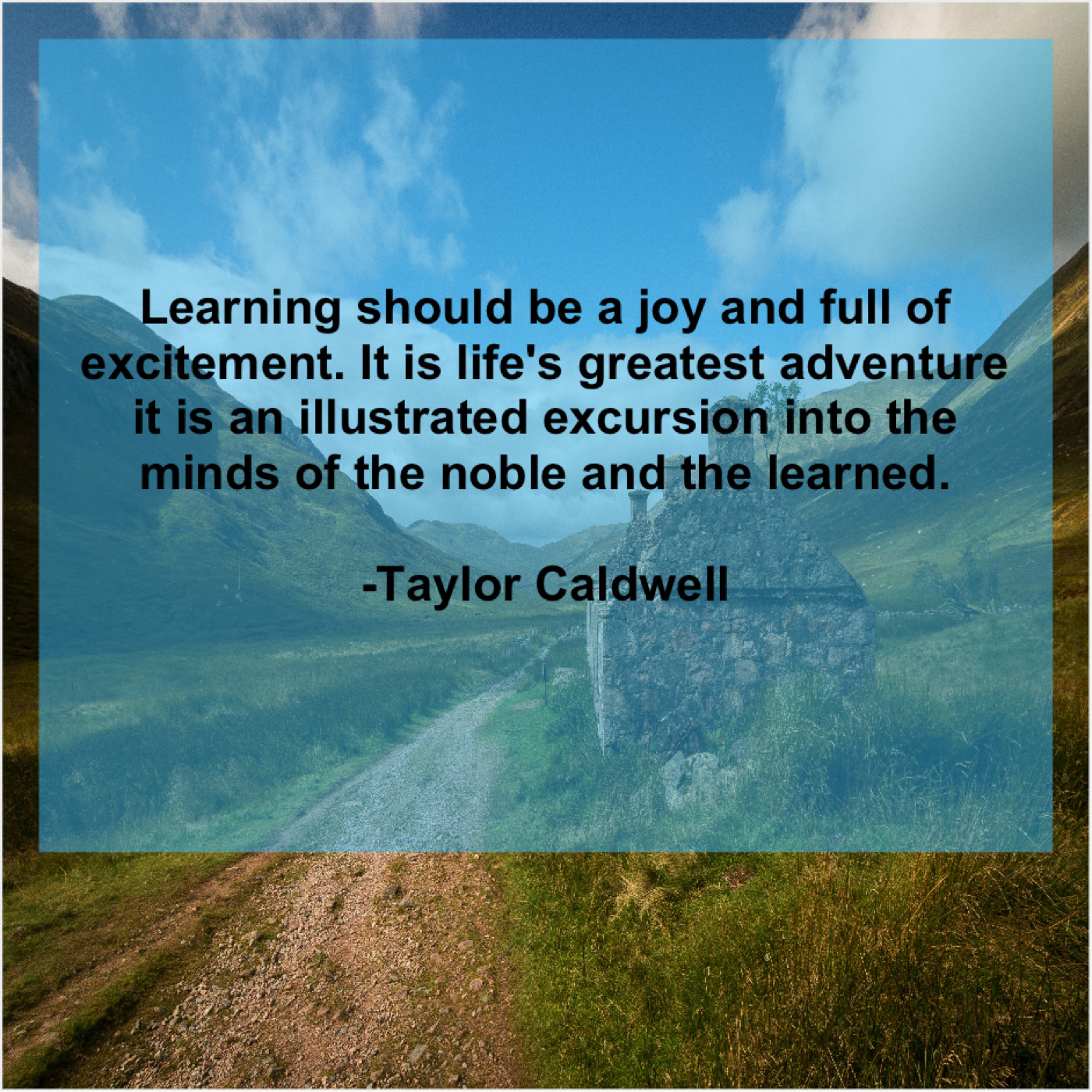Taylor Caldwell – Learning should be a joy… – Success Manifestation Secrets