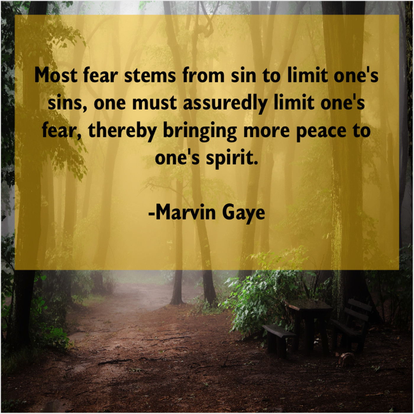 Marvin Gaye – Most fear stems from sin… – Success Manifestation Secrets